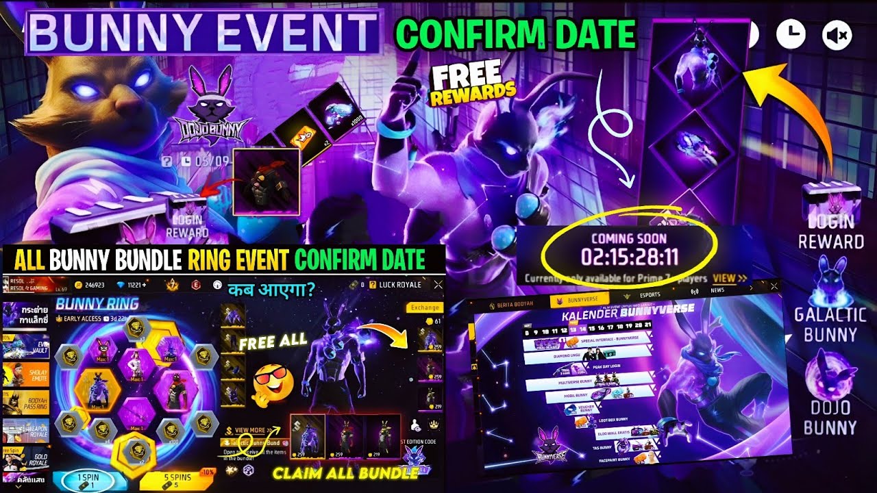 CLAIM FREE BUNNY EVENT REWARDS🤯 BUNNY BUNDLE CONFIRM DATE 2025 ...