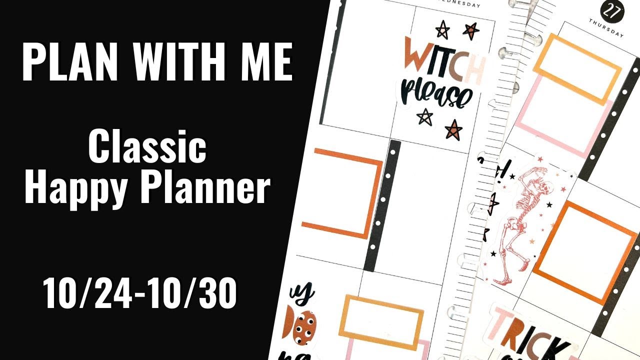 PLAN WITH ME | CLASSIC HAPPY PLANNER - YouTube