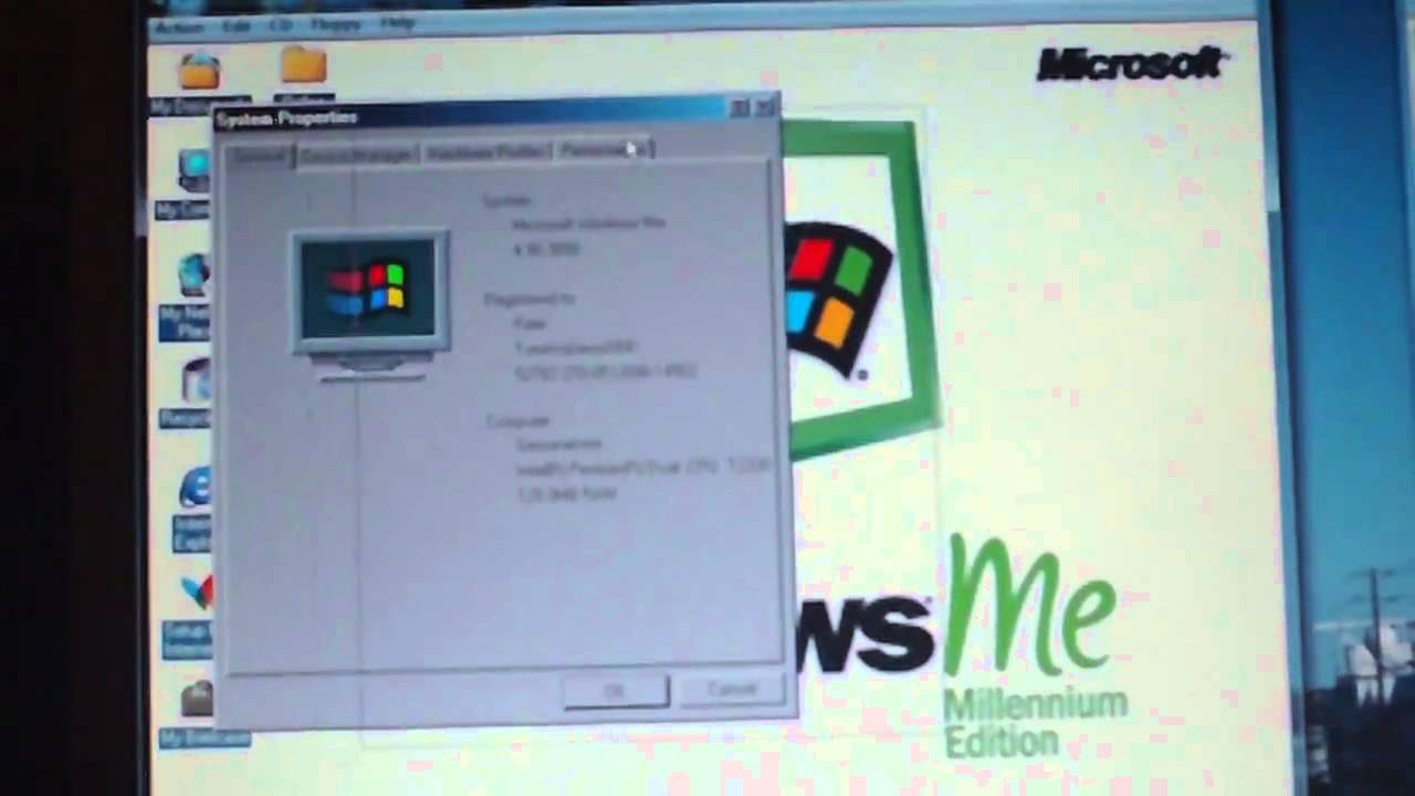 Windows Me Boot Up And Shut Down - YouTube