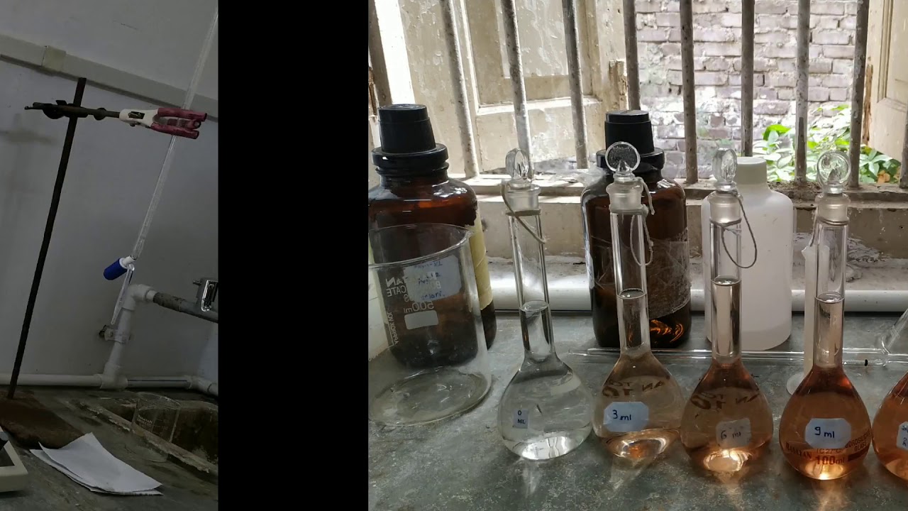 CHEMISTRY Chlorimetry Method For Ferric Iron - YouTube