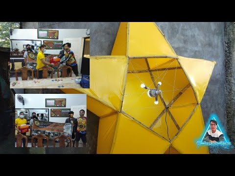 Day 4 Giant Parol Making | Paglalagay ng ilaw + Bondpaper at ink DONATION sa isang paaralan ...