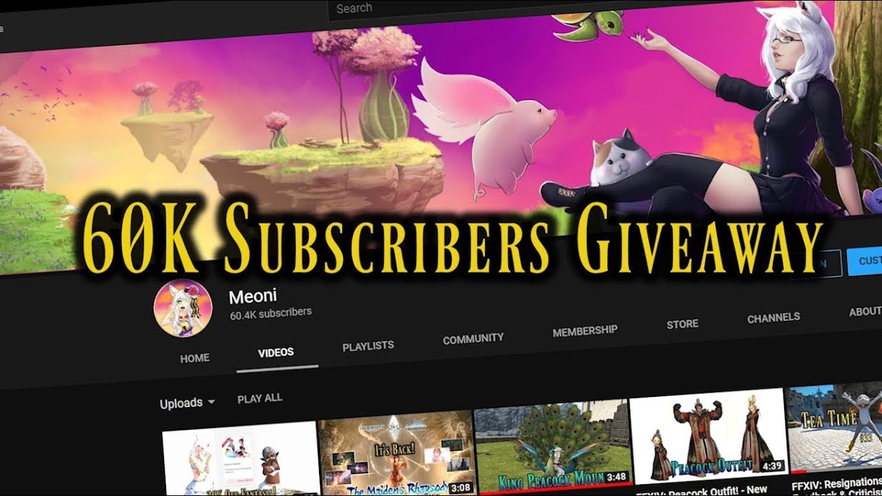 60K Subscriber Channel Giveaway! - YouTube