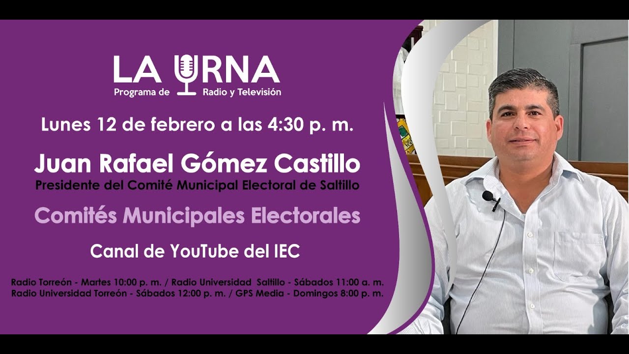 La Urna, programa de Radio y Televisión del IEC. Febrero 12 de 2024 ...