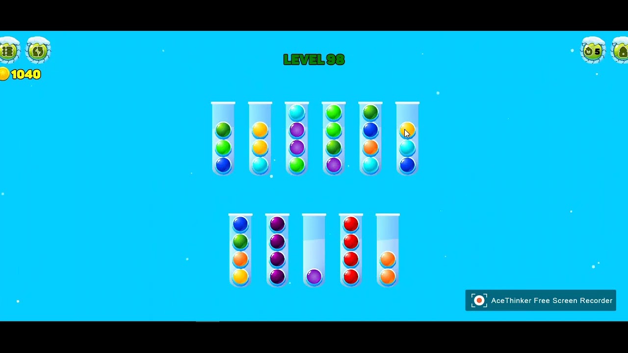 Ball Sort Puzzle Game level-98 - YouTube