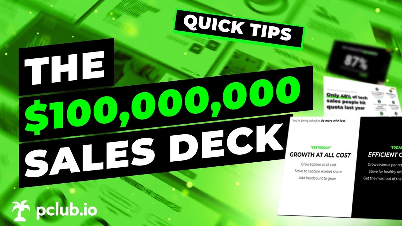 The $100M Sales Deck: This Sales Deck Structure Closed $100,000,000 of ...