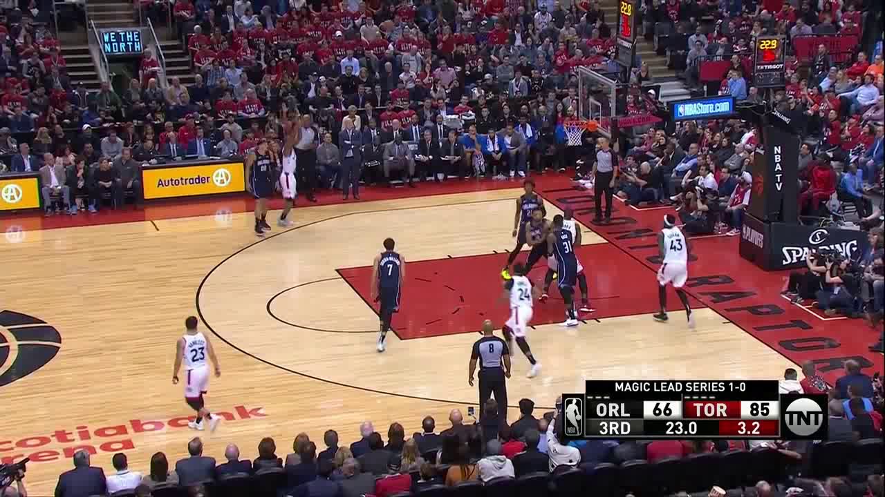 NBA, playoff 2019, Raptors vs. Magic, Round 1, Game 2, Move 48, Kawhi ...