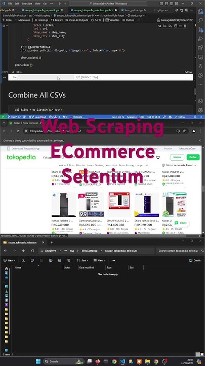Web Scraping E Commerce using Python Selenium - YouTube