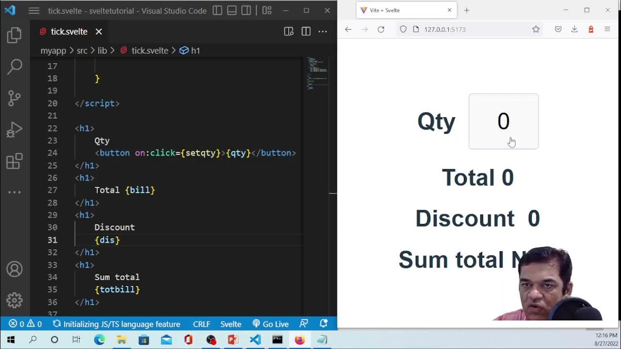 Svelte tutorial for beginners complete guide #11 - Reactivity using tick - YouTube