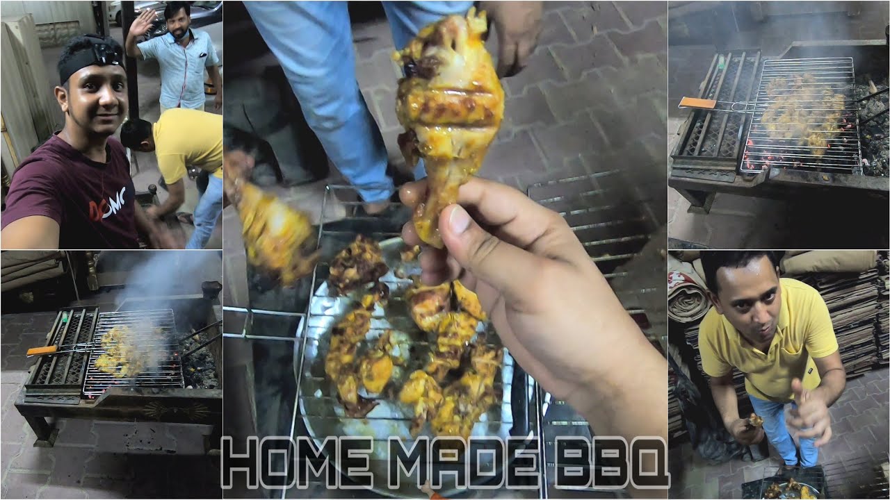 বাসায় তৈরিকরা আরবি চিকেন বারবিকিউ || home made Chicken BBQ in Kuwait ...