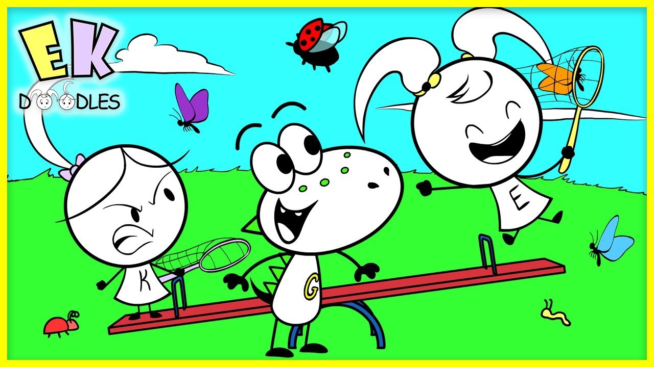 Pretend Play at the Playground Park Bug Catching with Gus the Gummy ...