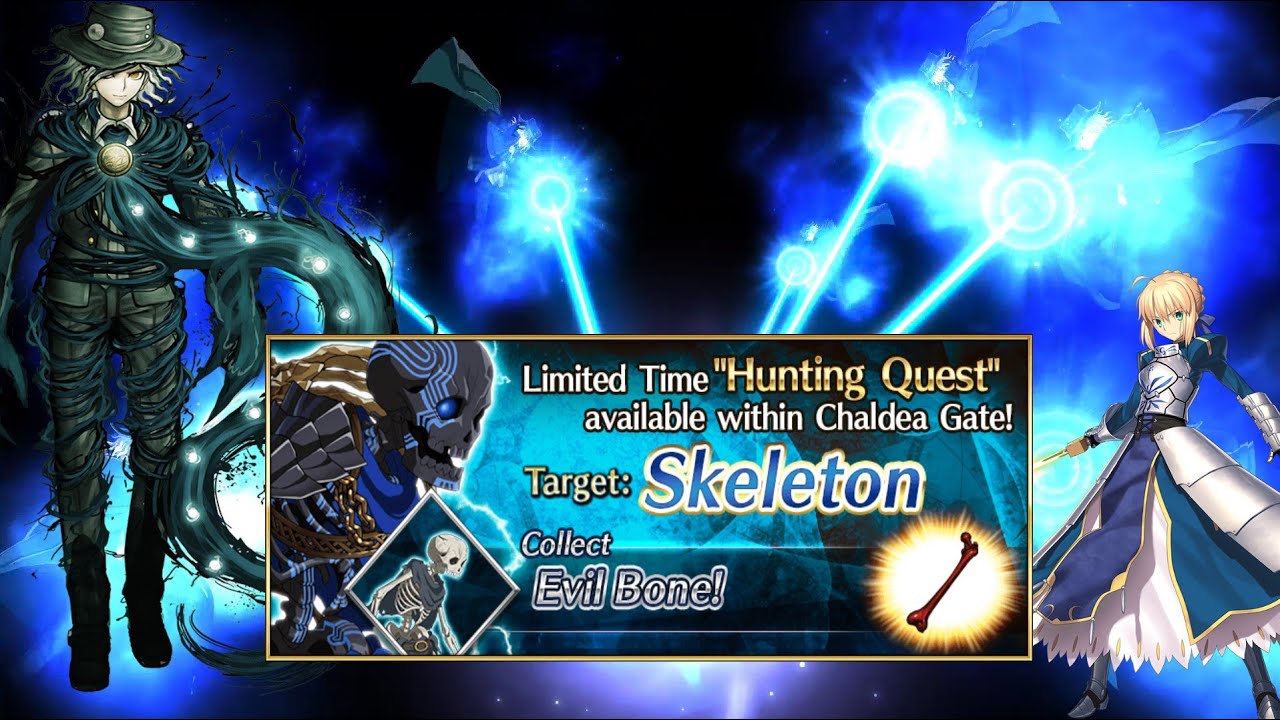 [FGO NA] Skeleton Hunt - Pride Rank ft. Dantes and Artoria 3T | Hunting ...