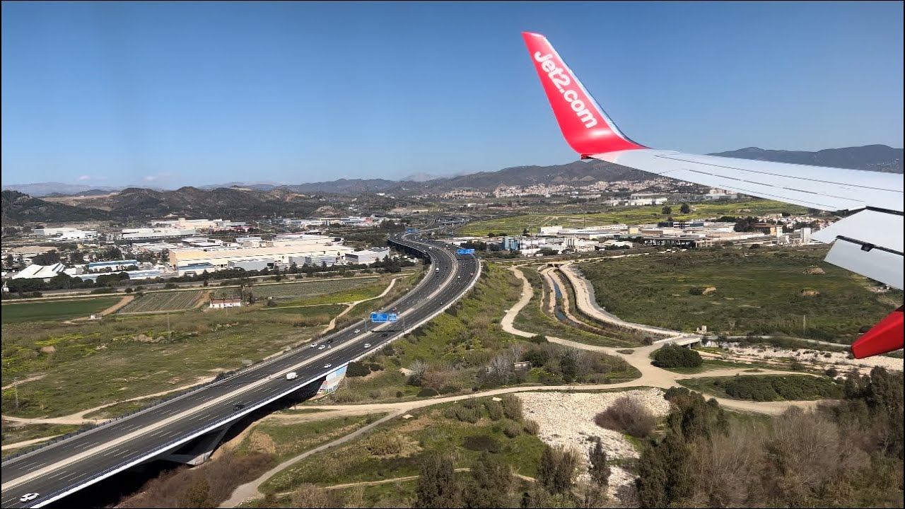 Malaga AGP JET2 landing - YouTube