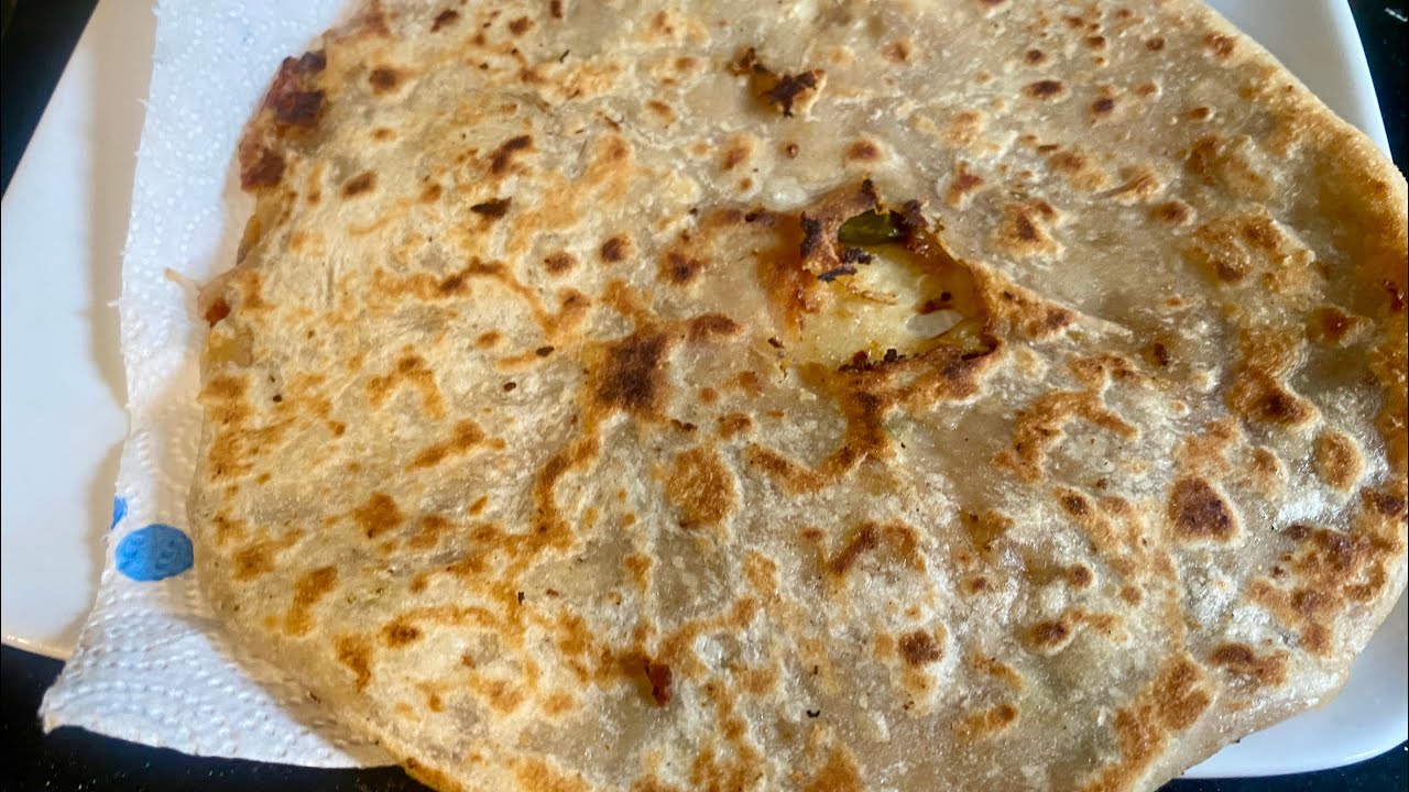 Single layer Aloo paratha recipe | Easy single layer paratha recipe ...