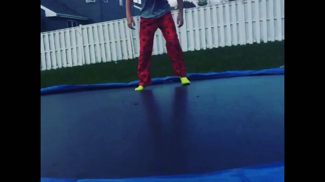Trampoline Fail!! Watch the pants. - YouTube