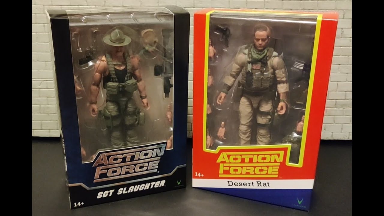 Action Force Valaverse Desert Rat and Sgt Slaughter Unboxing Ep 181 ...