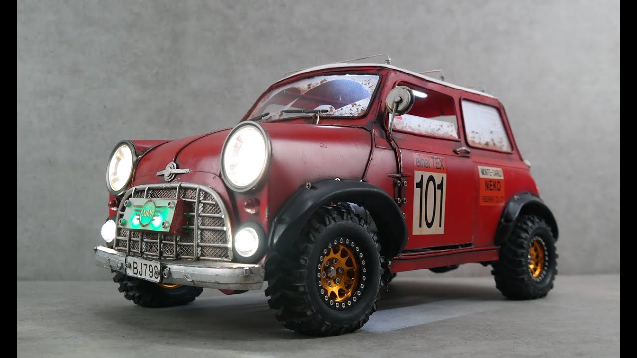1967 rally Classicmini cooper s 1/10 scale rc trial car - YouTube