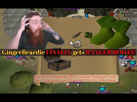 GingerBeardie Finally gets RANGER BOOTS! OSRS Runescape Highlights