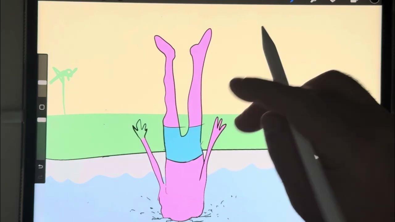 Cartooning with procreate on the iPad, 3 dudes! - YouTube