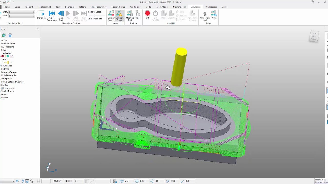 Autodesk Powermill 2020 Vortex milling - YouTube