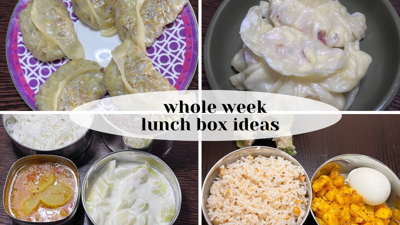 Whole week lunch box ideas | Easy recipes - YouTube