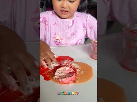 CAMPURIN SLIME ANTI GAGAL JADI SATU!! #shorts #slime #clay #slimeantigagal #carabuatslime