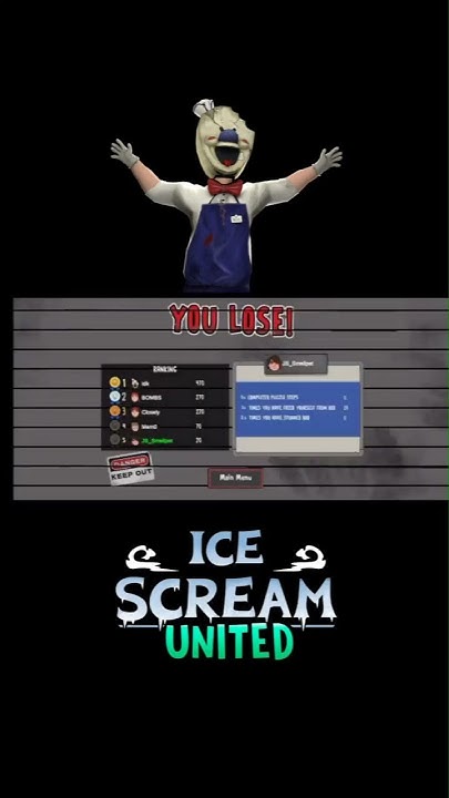 Ice Scream United Extraction Room Game Over 😛 @KepleriansTeamGames - YouTube