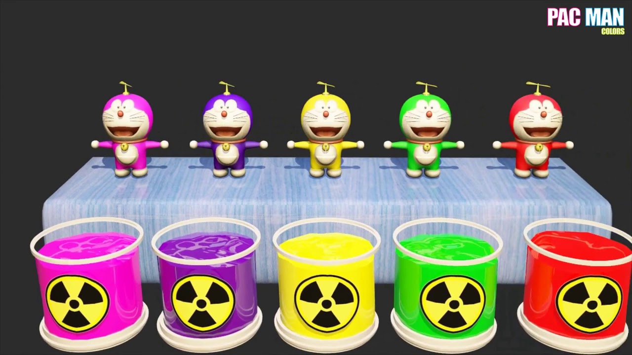 Learn Colors with Doraemon #l 3d Doraemon Magic Liquids For Children ...