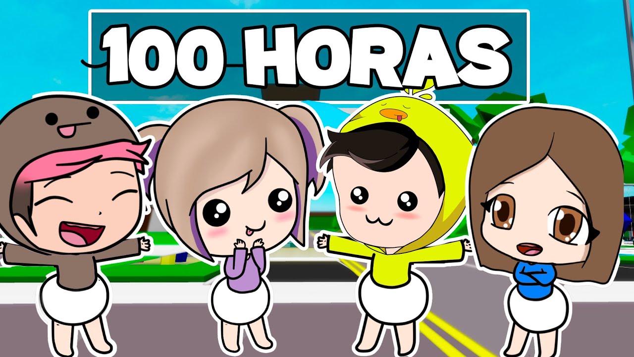 PASAMOS 100 HORAS SIENDO BEBÉS con el TEAM ANORMAL en ROBLOX!! - YouTube