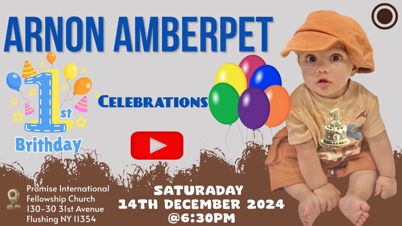 Arnon Amberpet's - 1st Birthday Celebrations - YouTube