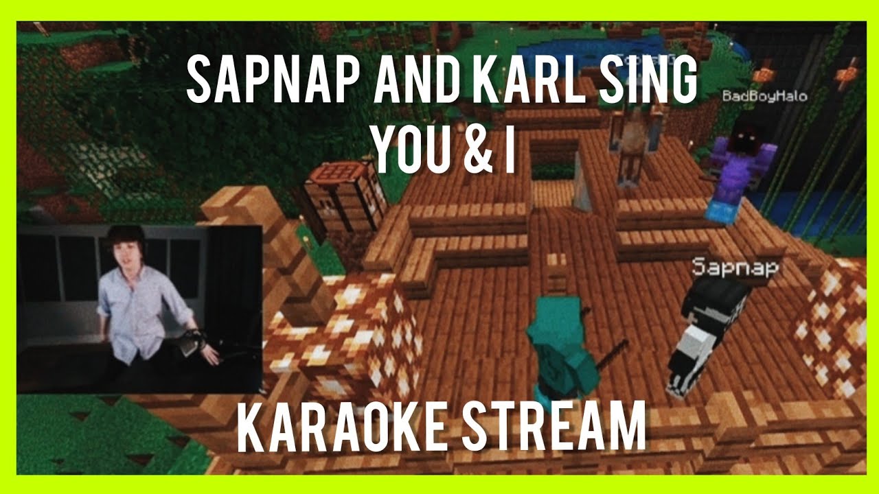 Sapnap and Karl sing You & I by One Direction (karaoke stream) - YouTube