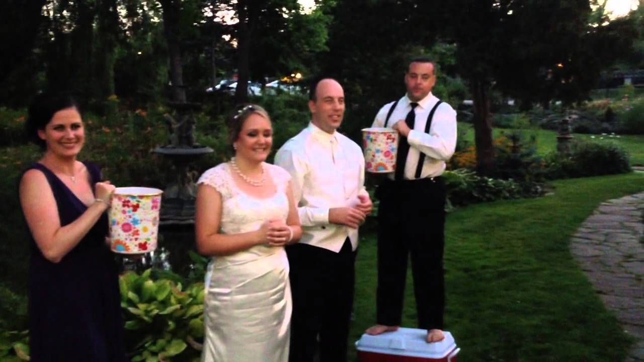 Darcy & Stephanie Wedding Ice Bucket Challenge - YouTube
