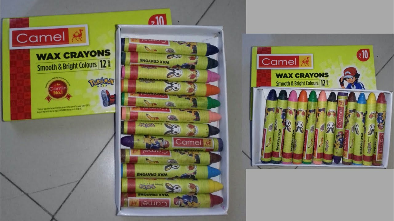 Unboxing & Review Camel Wax Crayons Smooth & Bright Colours | Camel Wax ...