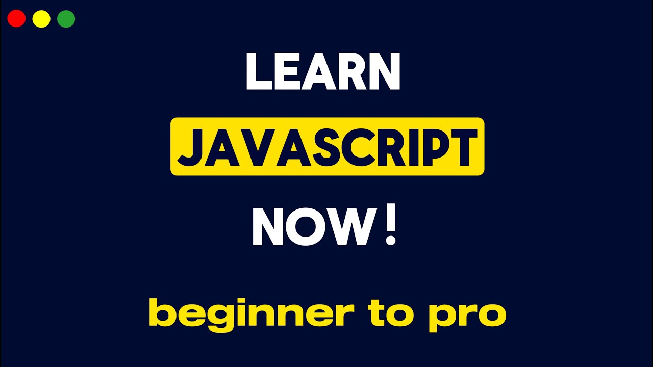 Learn Javascript Fast And Fun Javascript For Everyone Youtube 5295