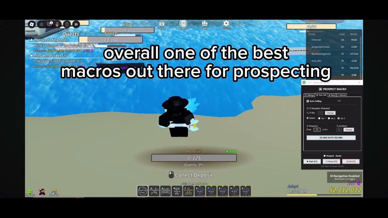 Best Roblox Prospecting Macro v1.6.1 (read desc) - YouTube