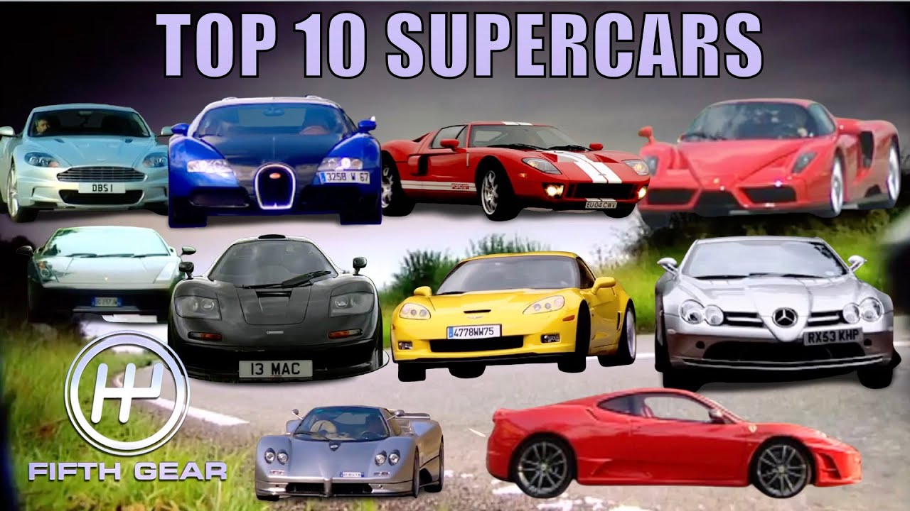 The Top 10 Supercars of ALL TIME - The FULL film | Fifth Gear - YouTube