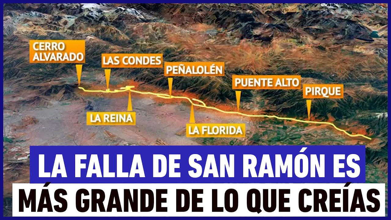 La falla de San Ramón sería más grande de lo que creemos - YouTube