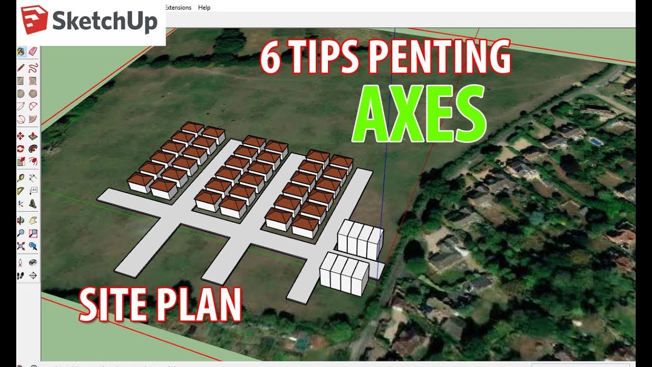 6 Tips Penting dalam Penggunaan Axes di Sketchup - YouTube