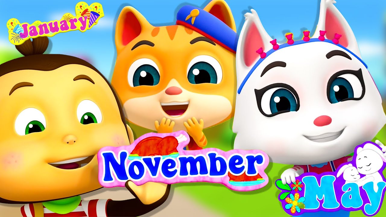 Months of The Year + More Learning Videos & Baby Songs for Children ...