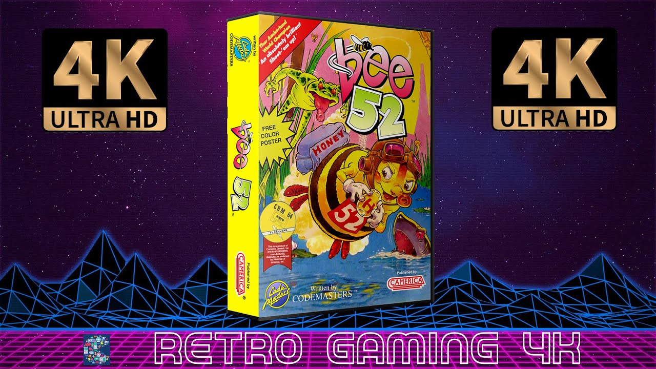 Bee 52 (1992) Nintendo NES retro video game intro / demo 4K - YouTube