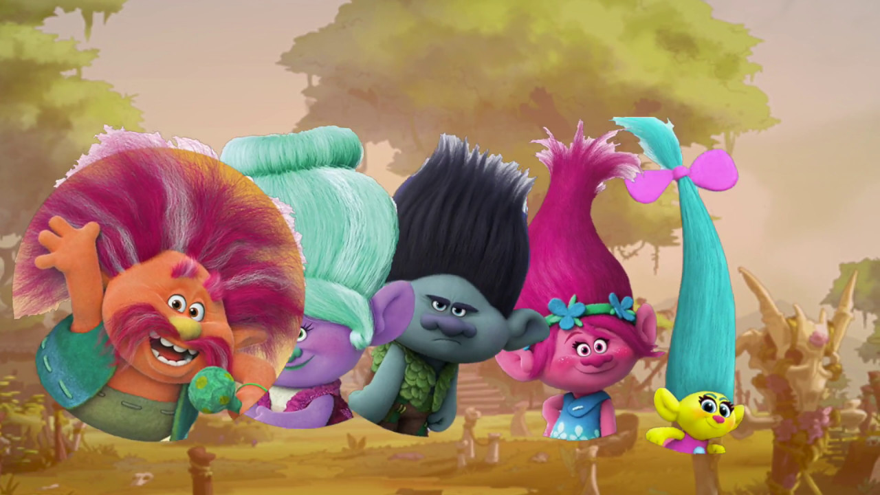 TROLLS movie Finger Family Song - YouTube