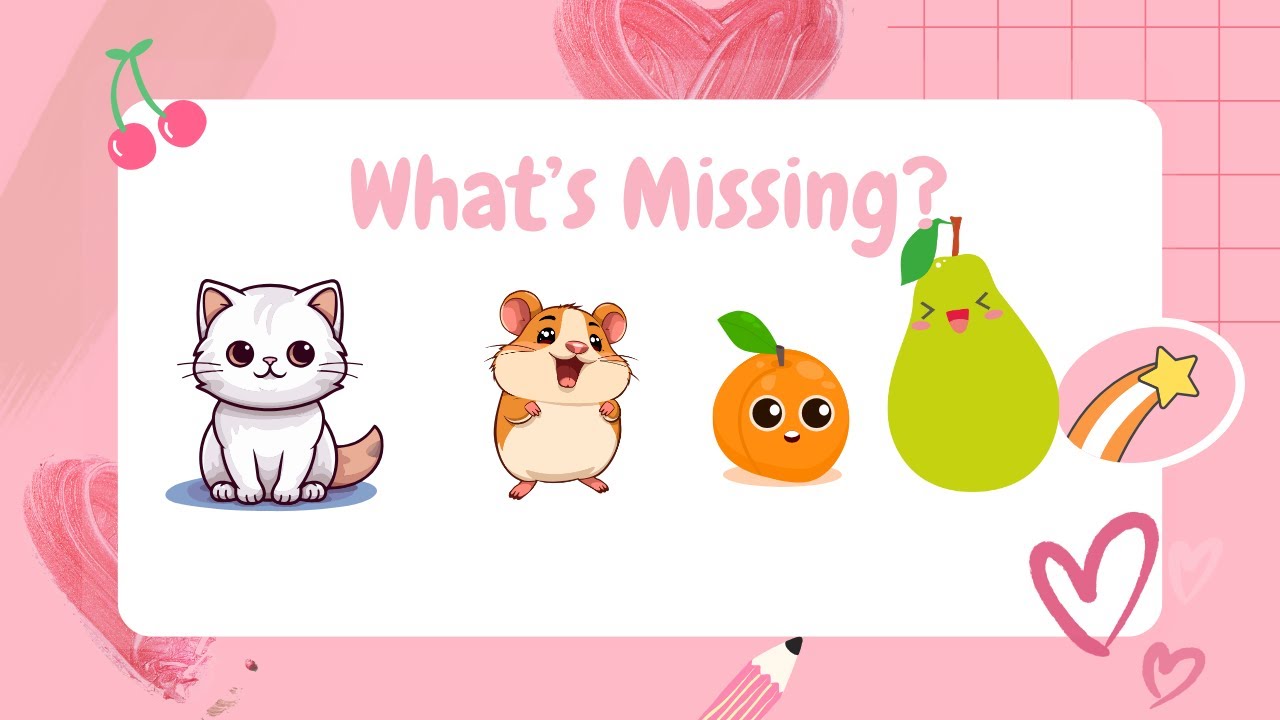 “What’s Missing?” memory game for kids - YouTube