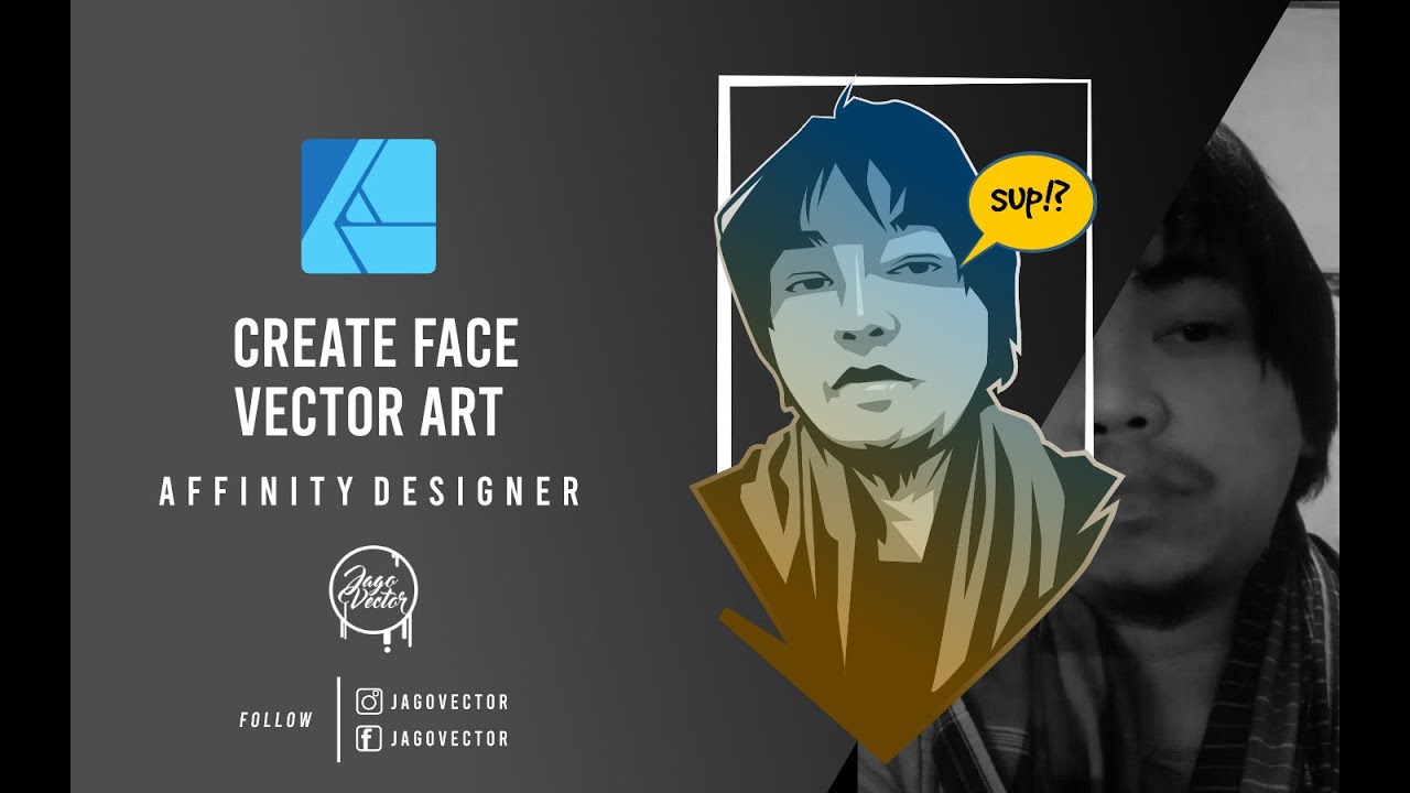 CREATE FACE VECTOR ART | AFFINITY DESIGNER - YouTube