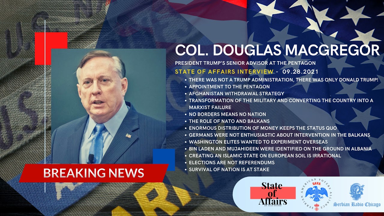 Colonel Douglas Macgregor - The unimaginable is still possible! (09.28. ...