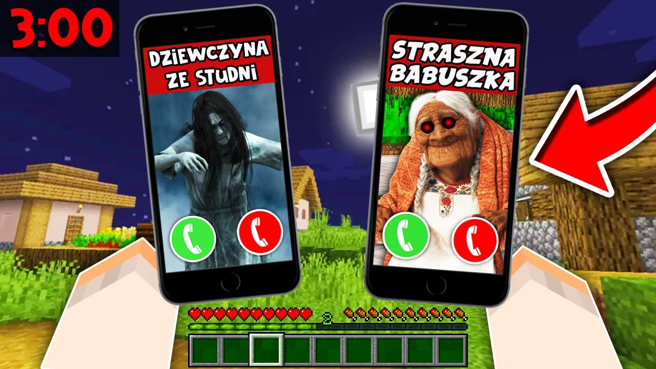 STRASZNE POSTACIE DZWONIĄ DO MNIE O 3:00 W MINECRAFT?! GPLAY & LAKI ...