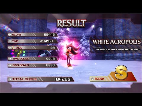 Getting S Rank in White Acropolis as Shadow - Sonic Project 06 - YouTube