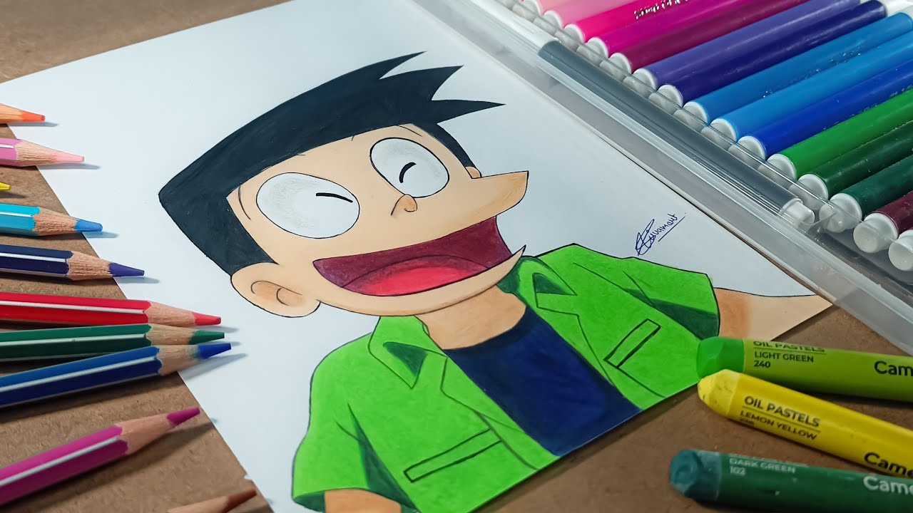 Drawing Suneo | for beginners | Time-lapse | Solday Artist - YouTube