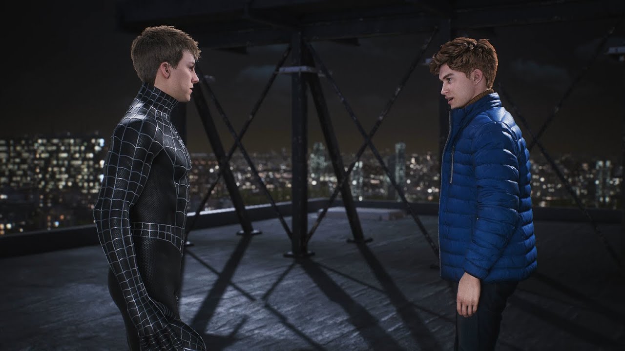 Harry Finds Out Peter Parker is Spider-Man (Symbiote Raimi Suit ...