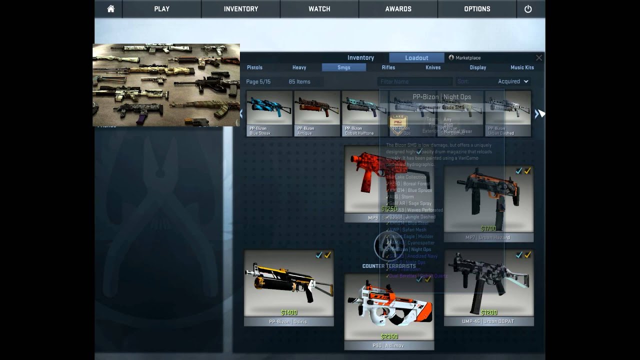 CSgo: my inventory - YouTube