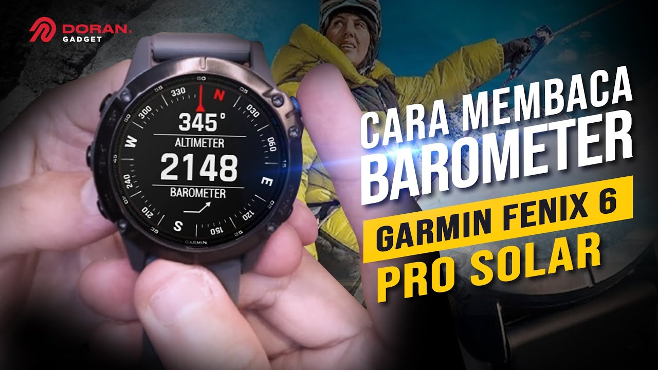 Cara Membaca Barometer di Garmin Fenix 6 Pro Solar | Garmin Clinic ...