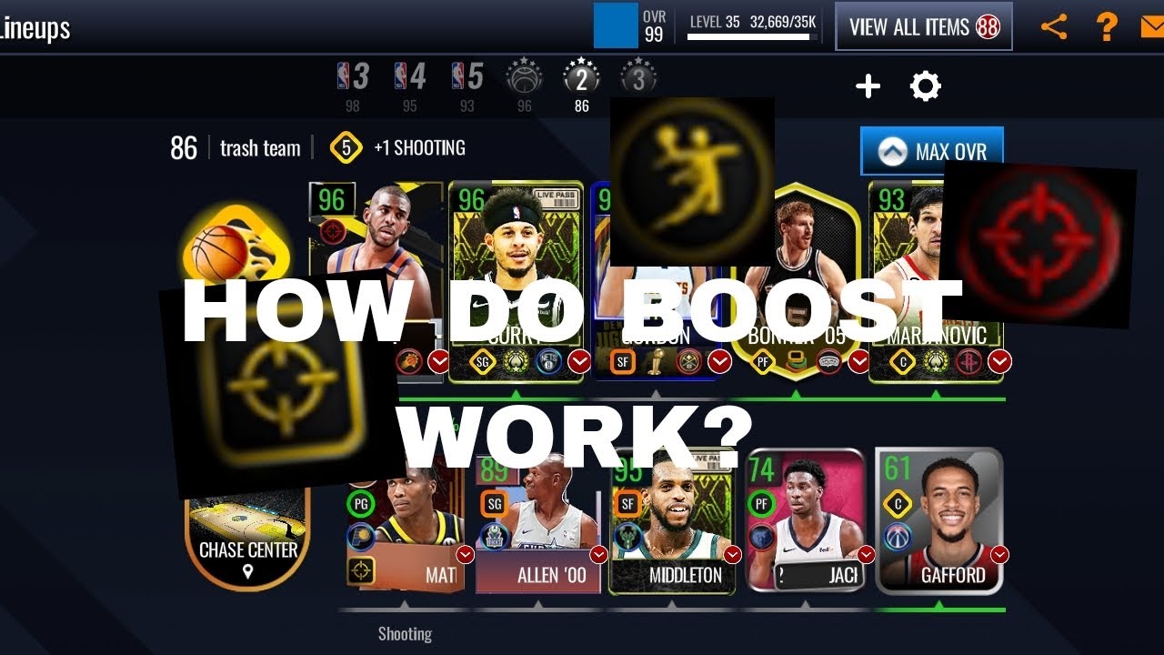 NBA Live Mobile How To Use Boost Tutorial - YouTube